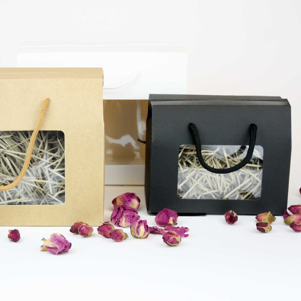 Kraft Gift Box Bags with Rope Handle Pack of 12 (Sizes Available) – EMARTBUY