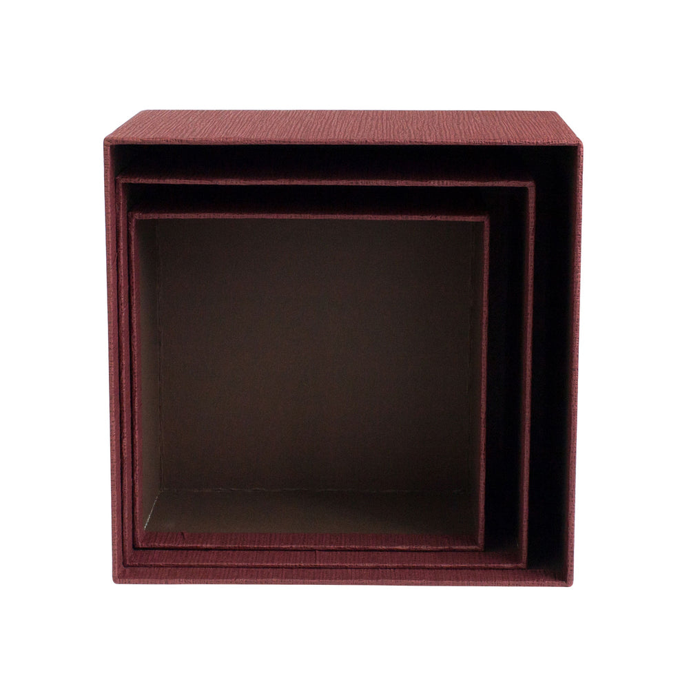 Luxury Burgundy/Cream Gift Boxes - Set of 3 | Emartbuy – EMARTBUY
