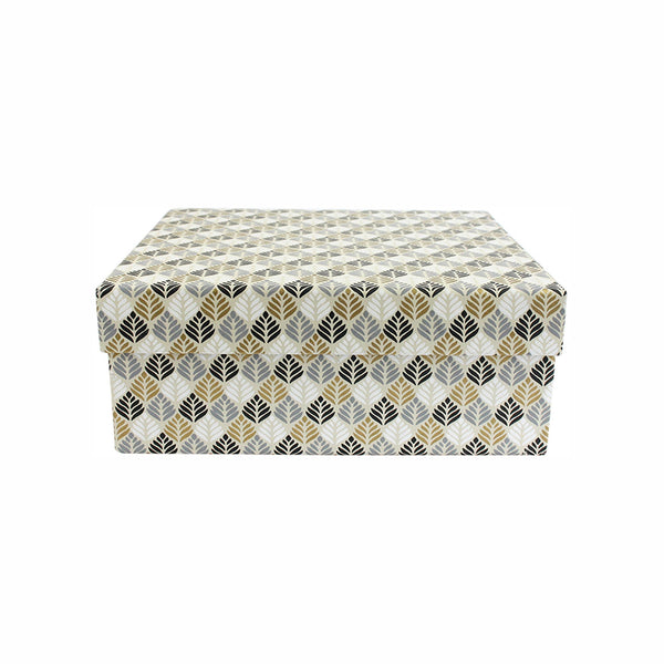 Handmade Geometric Patterned Black/Gold Gift Box - Single (Sizes Avail ...