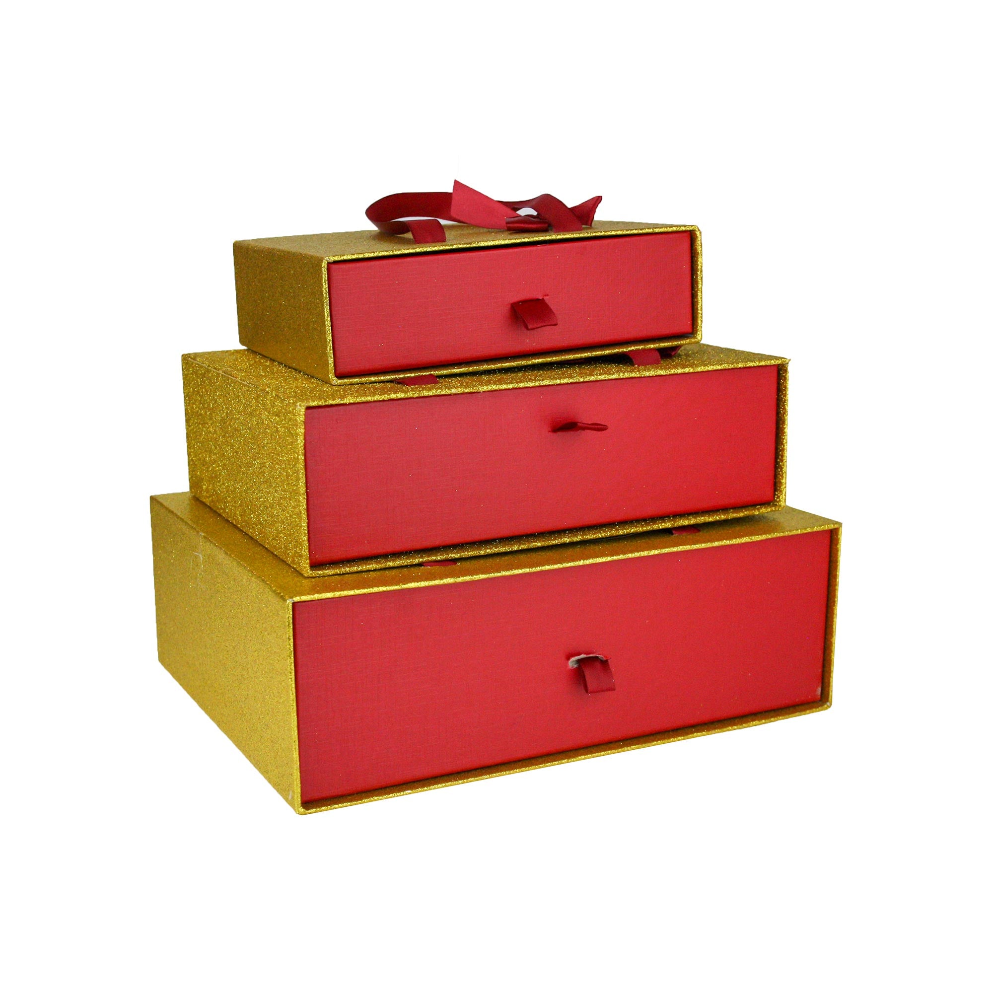 Gold Metallic Gift Box - Set Of 3 – EMARTBUY